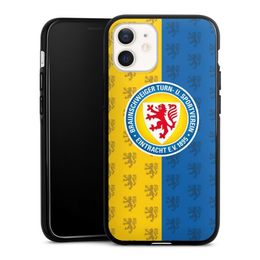 DeinDesign iPhone 12 mini Handy Silikon H&uuml;lle Case schwarz Handyh&uuml;lle Logo Eintracht Braunschweig Official Licensed Product