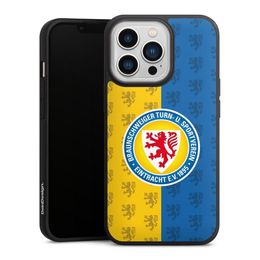 DeinDesign iPhone 13 Pro Handy Premium Silikon H&uuml;lle Handyh&uuml;lle schwarz Case Logo Eintracht Braunschweig Official Licensed Product Silikon Premium Case