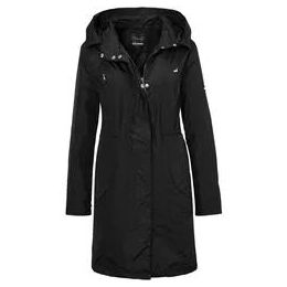 Kurzjacke GOLDNER "Kurzgr&ouml;&szlig;e Trendiger leichter Regen Parka aus funktionalem Material", Damen, Gr. 23, schwarz, Obermaterial: 100% Polyamid PA., normal, Sonstiges, Jacken Kurzjacke, Ohne