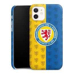 DeinDesign iPhone 12 Handy Premium Case Smartphone Handyh&uuml;lle Schutzh&uuml;lle matt Logo Eintracht Braunschweig Official Licensed Product Premium Case