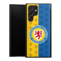 DeinDesign Galaxy S22 Ultra Handy Silikon H&uuml;lle Case schwarz Handyh&uuml;lle Logo Eintracht Braunschweig Official Licensed Product