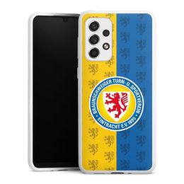 DeinDesign Galaxy A33 5G Handy Silikon H&uuml;lle Case wei&szlig; Handyh&uuml;lle Official Licensed Product Eintracht Braunschweig Logo Silikon Case