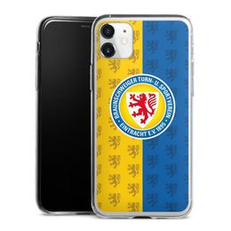 DeinDesign iPhone 11 Handy Slim Case Silikon Handyh&uuml;lle transparent H&uuml;lle extra d&uuml;nn Eintracht Braunschweig Logo Official Licensed Product Silikon Slim Case