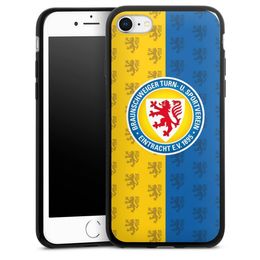 DeinDesign iPhone SE (2020) Handy Slim Case extra d&uuml;nn Silikon Handyh&uuml;lle schwarz H&uuml;lle Official Licensed Product Eintracht Braunschweig Logo Silikon Slim Case