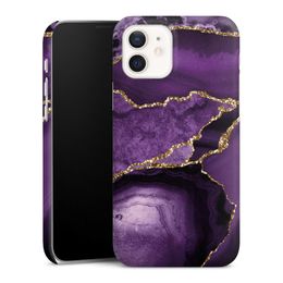 DeinDesign iPhone 12 Handy Premium Case Smartphone Handyh&uuml;lle Schutzh&uuml;lle matt Pink Glitzer Marble Premium Case