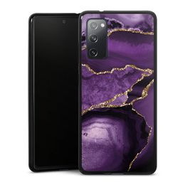DeinDesign Galaxy S20 FE Handy Silikon H&uuml;lle Case schwarz Handyh&uuml;lle Pink Marble Glitzer