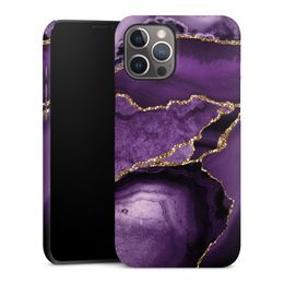 DeinDesign iPhone 12 Pro Max Handy Premium Case Smartphone Handyh&uuml;lle Schutzh&uuml;lle matt Pink Glitzer Marble Premium Case