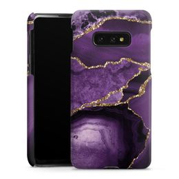 DeinDesign Galaxy S10e Handy Premium Case Smartphone Handyh&uuml;lle Schutzh&uuml;lle matt Pink Glitzer Marble Premium Case