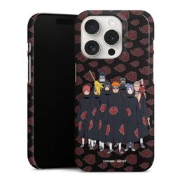 DeinDesign iPhone 15 Pro Handy Premium Case Smartphone Handyh&uuml;lle Schutzh&uuml;lle gl&auml;nzend Akatsuki Naruto Shippuden Official Licensed Product Premium Case