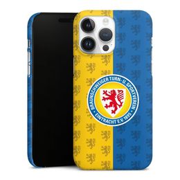 DeinDesign iPhone 14 Pro Max Handy Premium Case Smartphone Handyh&uuml;lle Schutzh&uuml;lle matt Logo Eintracht Braunschweig Official Licensed Product Premium Case