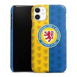 DeinDesign iPhone 11 Handy Premium Case Smartphone Handyh&uuml;lle Schutzh&uuml;lle gl&auml;nzend Eintracht Braunschweig Logo Official Licensed Product Premium Case