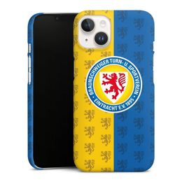 DeinDesign iPhone 14 Handy Premium Case Smartphone Handyh&uuml;lle Schutzh&uuml;lle matt Logo Eintracht Braunschweig Official Licensed Product Premium Case
