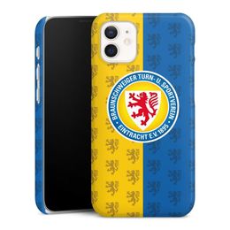 DeinDesign iPhone 12 mini Handy Premium Case Smartphone Handyh&uuml;lle Schutzh&uuml;lle gl&auml;nzend Logo Eintracht Braunschweig Official Licensed Product Premium Case