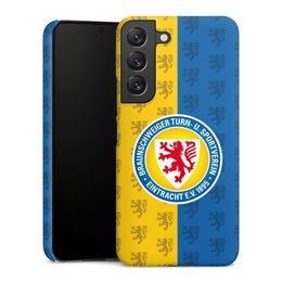 DeinDesign Galaxy S22 Handy Premium Case Smartphone Handyh&uuml;lle Schutzh&uuml;lle matt Logo Eintracht Braunschweig Official Licensed Product Premium Case