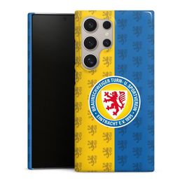 DeinDesign Galaxy S24 Ultra Handy Premium Case Smartphone Handyh&uuml;lle Schutzh&uuml;lle gl&auml;nzend Logo Eintracht Braunschweig Official Licensed Product Premium Case