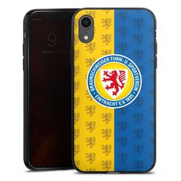 DeinDesign iPhone Xr Handy Silikon H&uuml;lle Case schwarz Handyh&uuml;lle Logo Eintracht Braunschweig Official Licensed Product