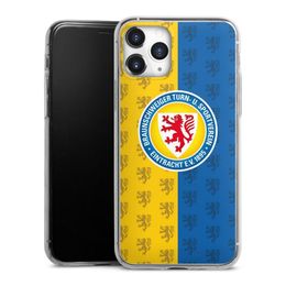 DeinDesign iPhone 11 Pro Handy Slim Case Silikon Handyh&uuml;lle transparent H&uuml;lle extra d&uuml;nn Eintracht Braunschweig Logo Official Licensed Product Silikon Slim Case