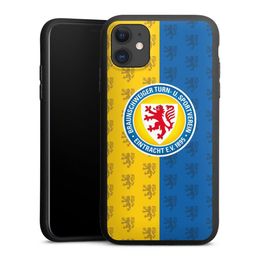 DeinDesign iPhone 11 Handy Premium Silikon H&uuml;lle Handyh&uuml;lle schwarz Case Eintracht Braunschweig Logo Official Licensed Product Silikon Premium Case