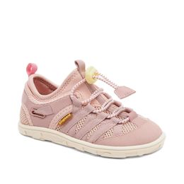 Slip-On Sneaker bisgaard "barefoot ivy", M&auml;dchen, Gr. 33, rose, Synthetik, Textil, Schuhe, Barfu&szlig;schuh mit Schnellverschluss, Gr&ouml;&szlig;enschablone zum Download