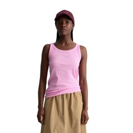 Marc O'Polo Tanktop MARC O'POLO DENIM, Damen, Gr. L, pale bubblegum, Jersey, Obermaterial: 96% Baumwolle, 4% Elasthan, slim fit normal, tiefer Rundhals, Tops Tanktop, slim fit aus Bio-Baumwoll-Stretchjersey