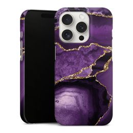 DeinDesign iPhone 15 Pro Handy Premium Case Smartphone Handyh&uuml;lle Schutzh&uuml;lle matt Pink Glitzer Marble Premium Case