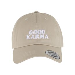 Snapback Cap MISS TEE "Miss Tee Good Karma Dad Cap", Herren, Gr. onesize, stone, 100% Baumwolle, Caps