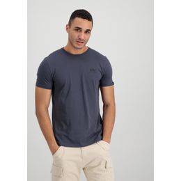 T-Shirt Alpha Industries "Backprint T-Shirt", Herren, Gr. L, schwarz (grauschwarz, schwarz), Obermaterial: 100% Baumwolle, Shirts T-Shirt