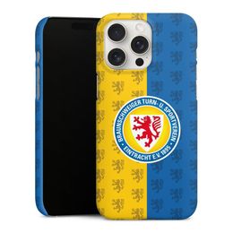 DeinDesign iPhone 15 Pro Max Handy Premium Case Smartphone Handyh&uuml;lle Schutzh&uuml;lle matt Logo Eintracht Braunschweig Official Licensed Product Premium Case