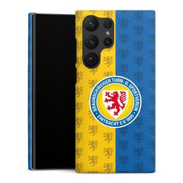 DeinDesign Galaxy S23 Ultra Handy Premium Case Smartphone Handyh&uuml;lle Schutzh&uuml;lle matt Logo Eintracht Braunschweig Official Licensed Product Premium Case