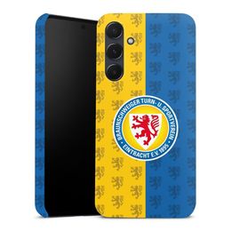 DeinDesign Galaxy A55 5G Handy Premium Case Smartphone Handyh&uuml;lle Schutzh&uuml;lle gl&auml;nzend Logo Eintracht Braunschweig Official Licensed Product Premium Case
