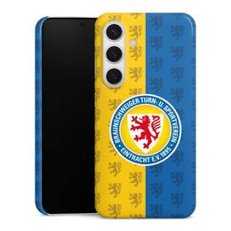DeinDesign Galaxy S24 Handy Premium Case Smartphone Handyh&uuml;lle Schutzh&uuml;lle gl&auml;nzend Logo Eintracht Braunschweig Official Licensed Product Premium Case
