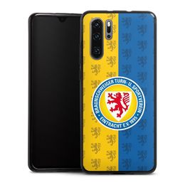 DeinDesign Huawei P30 Pro Handy Silikon H&uuml;lle Case schwarz Handyh&uuml;lle Logo Eintracht Braunschweig Official Licensed Product