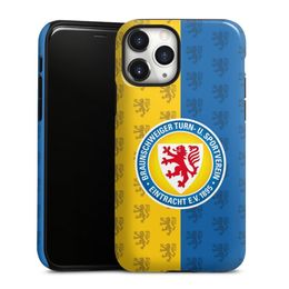 DeinDesign iPhone 11 Pro Handy Panzer Handyh&uuml;lle robuste Outdoor H&uuml;lle Schutzh&uuml;lle gl&auml;nzend Official Licensed Product Eintracht Braunschweig Logo Tough Case
