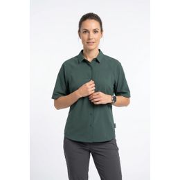 Kurzarmhemd Jack Wolfskin "SIERRA QUEST SS SHIRT W", Damen, Gr. L (42/44), N-Gr, sago palm, Obermaterial: 100% Polyester, Hemden, Atmungsaktiv, Windabweisend, Stretchkomfort