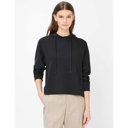 Sweatshirt Brax "Style BECA L", Damen, Gr. 36, schwarz (navy), 70% Viskose, 25% Polyester, 5% Elasthan, Sweatshirts Sweatshirt