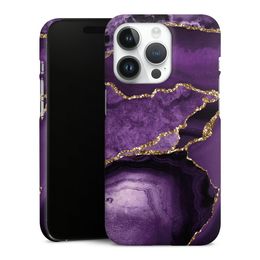 DeinDesign iPhone 14 Pro Handy Premium Case Smartphone Handyh&uuml;lle Schutzh&uuml;lle matt Pink Glitzer Marble Premium Case