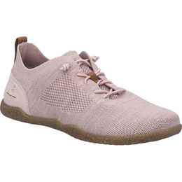 Barfu&szlig;schuh Josef Seibel "Cassandra 08", Gr. 38, rosa, Leder, Textil, meliert, Schuhe Barfu&szlig;schuh, Bequemschuh, Slip On-Sneaker in Komfortweite G (=weit)