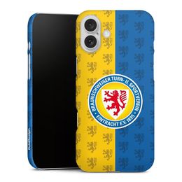 DeinDesign iPhone 16 Plus Handy Premium Case Smartphone Handyh&uuml;lle Schutzh&uuml;lle matt Logo Eintracht Braunschweig Official Licensed Product Premium Case