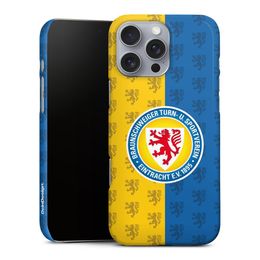 DeinDesign iPhone 16 Pro Max Handy Premium Case Smartphone Handyh&uuml;lle Schutzh&uuml;lle gl&auml;nzend Logo Eintracht Braunschweig Official Licensed Product Premium Case