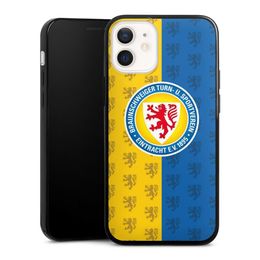 DeinDesign iPhone 12 mini Handy Slim Case extra d&uuml;nn Silikon Handyh&uuml;lle schwarz H&uuml;lle Logo Eintracht Braunschweig Official Licensed Product Silikon Slim Case