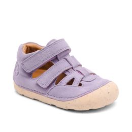 Lauflernschuh bisgaard "barefoot tate", Baby, Gr. 22, violet, Veloursleder, Basic, Schuhe Lauflernschuh, Babysandale f&uuml;r Laufanf&auml;nger, Gr&ouml;&szlig;enschablone zum Download