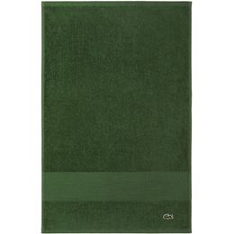 G&auml;stehandtuch Lacoste "LLECROCO", vert, B:40cm L:60cm, Frottier, Obermaterial: 100% Baumwolle, Handt&uuml;cher, mit Label-Applikationen