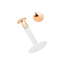 Adelia&acute;s Dehnschnecke ADELIA&acute;S "Piercing Ohrpiercing", Damen, Gr. onesize, rosa (rosegold), Titan, Piercings, Teflon ist Allergiefrei und als Erstpiercing zugelassen