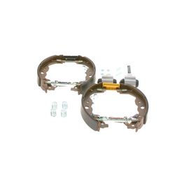 Bosch Bremsbackensatz KIT SUPERPRO 0 204 114 197 hinten rechts links vormontiert 22mm f&uuml;r RENAULT DACIA MERCEDES-BENZ 440A06525R A4154200320 440209423