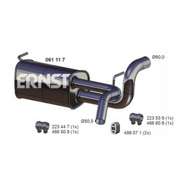 Ernst Endschalld&auml;mpfer 061117 f&uuml;r Opel GM