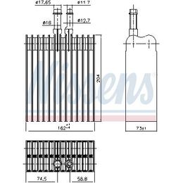NISSENS Verdampfer, Klimaanlage 92378 f&uuml;r SEAT