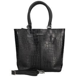 Henkeltasche Burkely "Burkely Taschen Leder", Herren, Gr. onesize, schwarz, Leder, Taschen