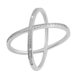 Adelia&acute;s Fingerring ADELIA&acute;S "Damen Ring aus 925 Silber mit Zirkonia" Gr. 56, silber, Fingerringe, Damen, 56, Silber 925 (Sterlingsilber), Fingerring