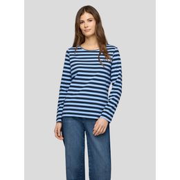 Print-Shirt Rabe "T-Shirt", Damen, Gr. 42, dunkelblau, 92%Baumwolle 8%Elasthan, tailliert, Shirts