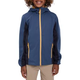 Outdoorjacke McKINLEY "JU.-UNTERJACKE ABE LT B", Jungen, Gr. 116, navy, navy, Web;Doubleface, Obermaterial: 100% Polyester, kontrastfarbene Details, unifarben, Basic h&uuml;ftbedeckend, elastischer Bund, Jacken Outdoorjacke, kontrastfarbige Eins&auml;tze und Accessoires, mit Kapuze